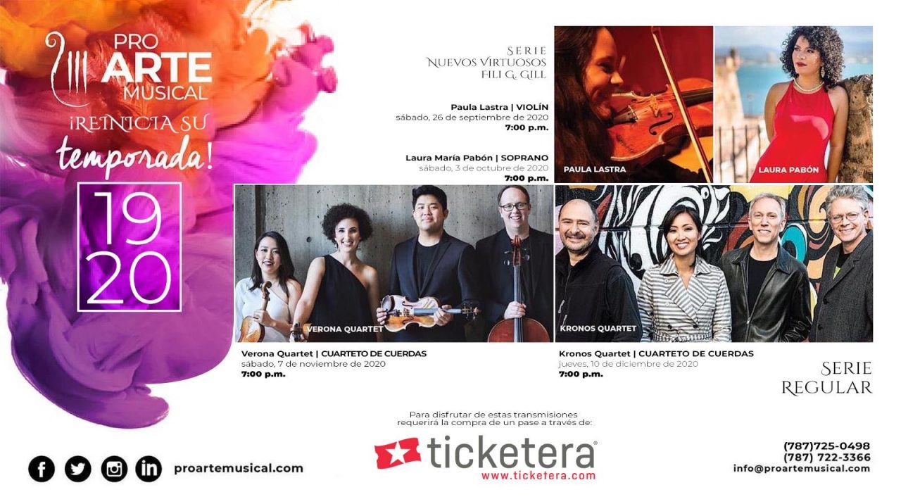 ¡Reinicia nuestra temporada 2019-2020! - Pro Arte Musical